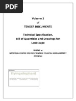 Landscape Specs. | PDF | Specification (Technical Standard) | Trees