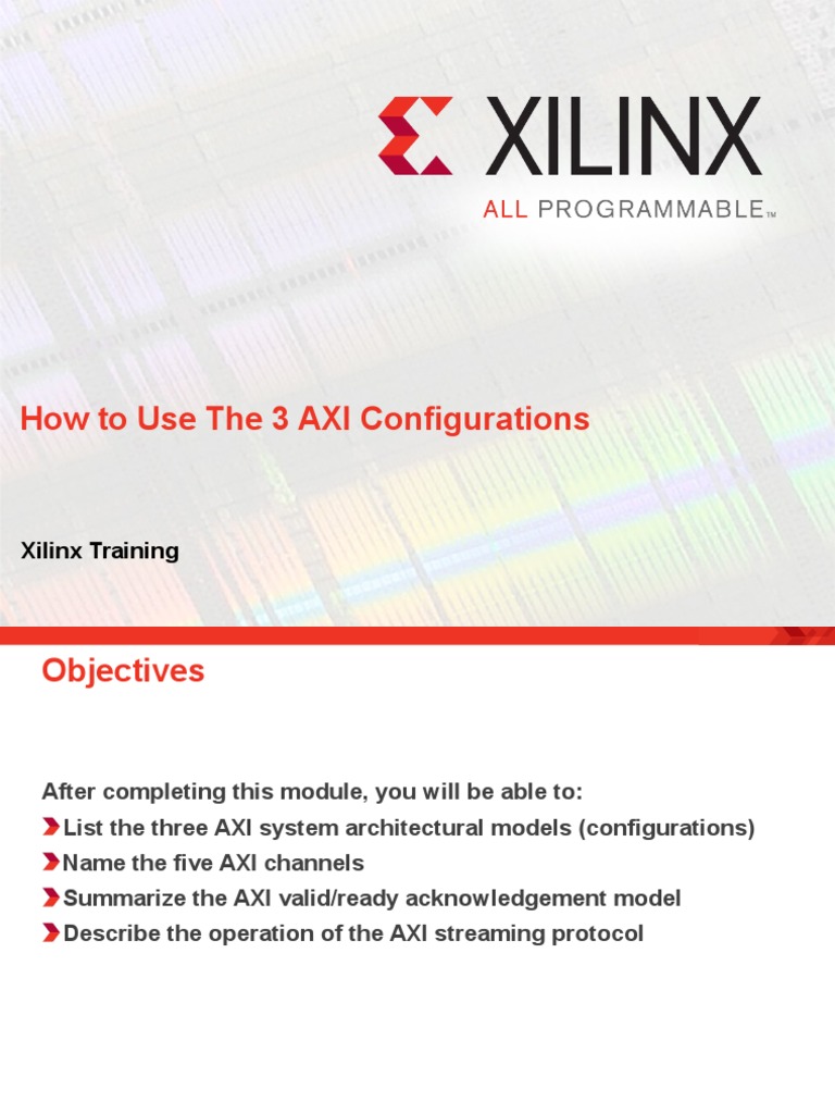 How To Use The 3 Axi Configurations | PDF | Interface (Computing) | Embedded System