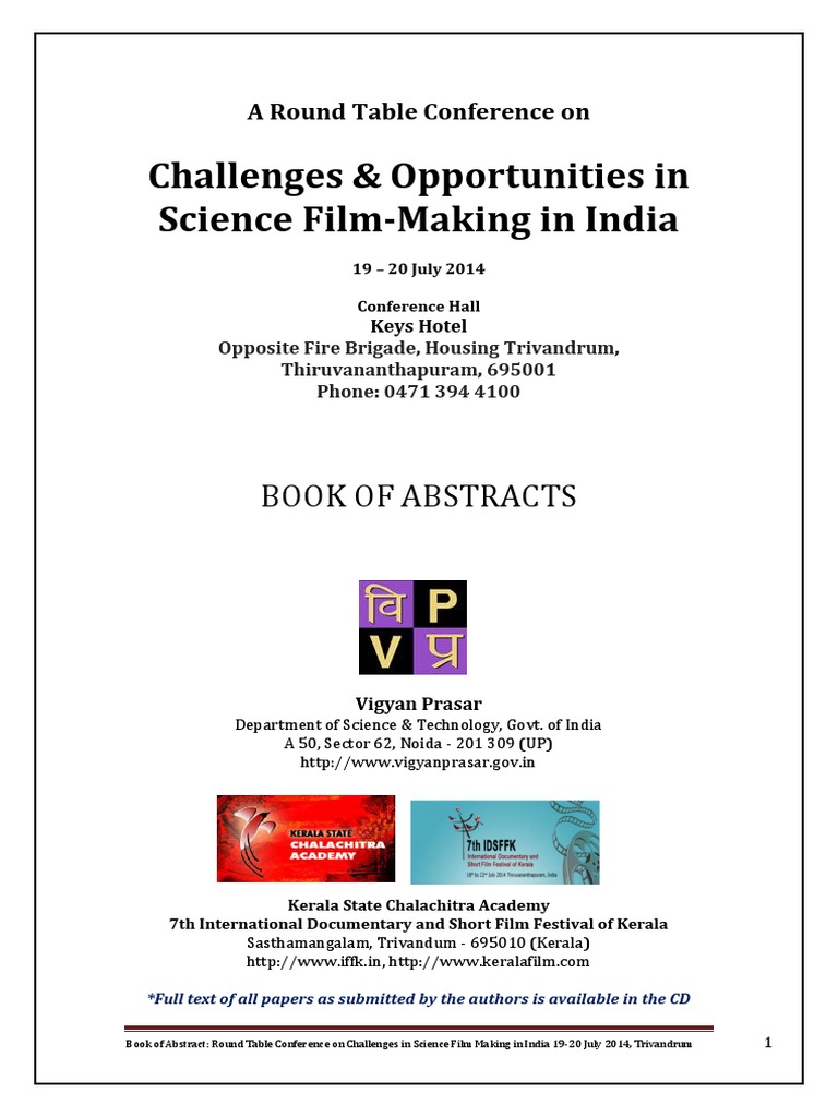 Book of Abstract PDF | PDF | Science | Further Education