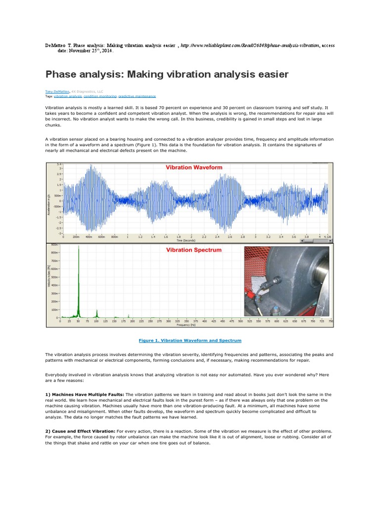 Phase Measurement | PDF | Bearing (Mechanical) | Phase (Waves)