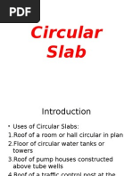 Circular Slab Design PDF | PDF | Bending | Building Engineering