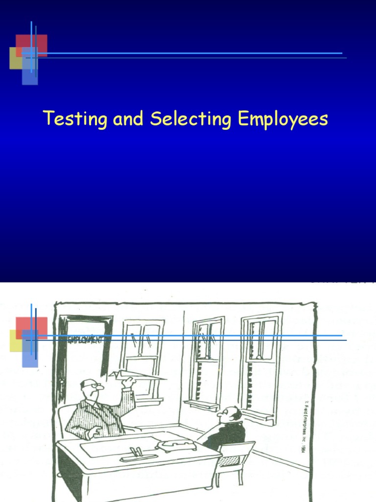 Testing And Selecting Employees Pdf Validity Statistics