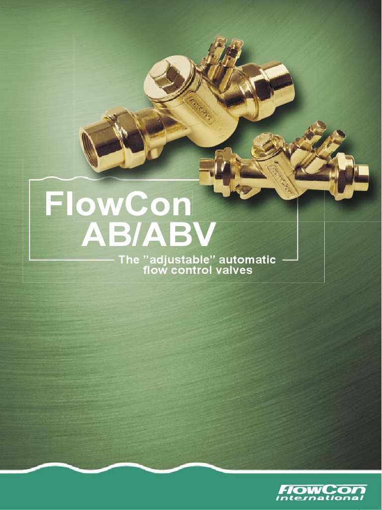 Flowcon PDF | PDF | Valve | Gas Technologies