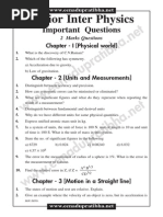 TS Inter Physics Question Papers 2023 | PDF