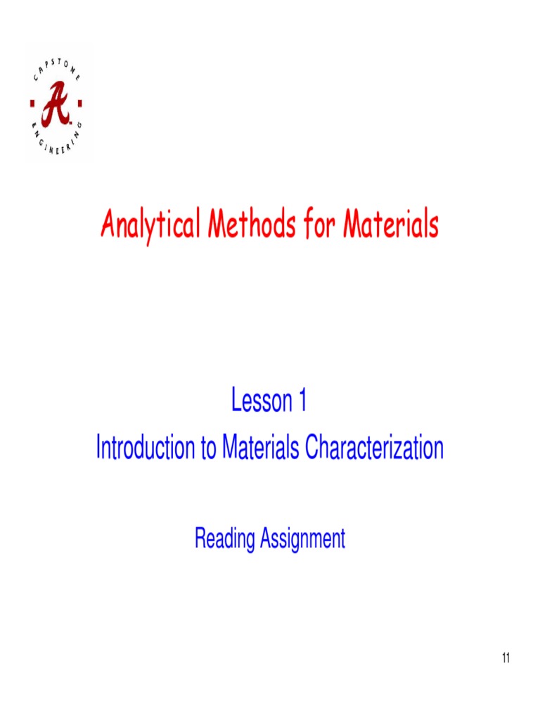 Introduction to Materials Characterization | PDF | Microstructure ...