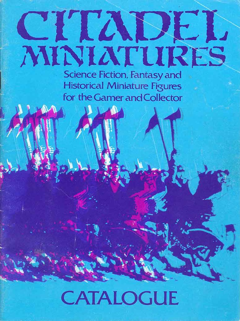 Citadel Miniatures Catalogue 1982 Blue | PDF