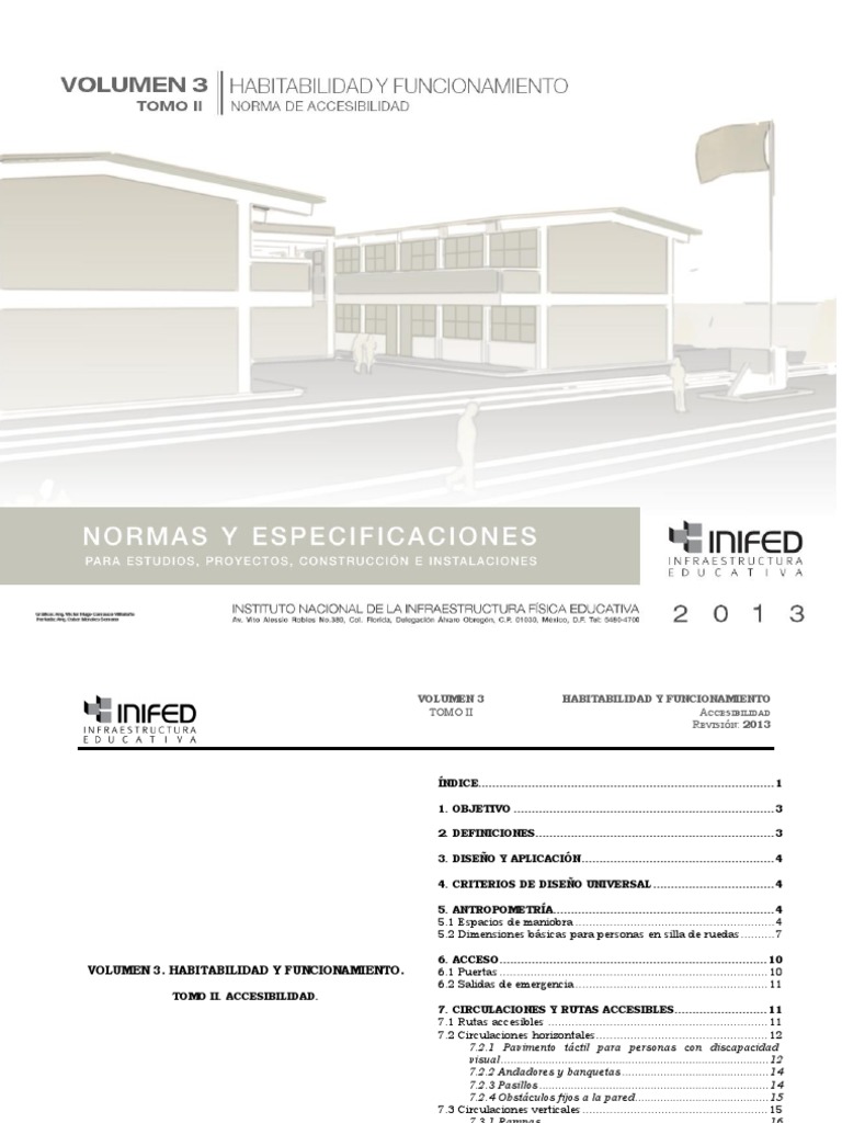 Normas de Accesibilidad. Instituto Nacional de La Infraestructura ...