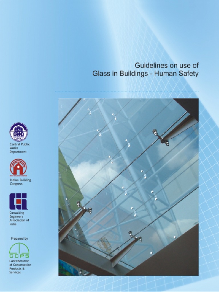 Guidelines On Use of Glass in Buildings Human Safety | PDF | Wall | Door