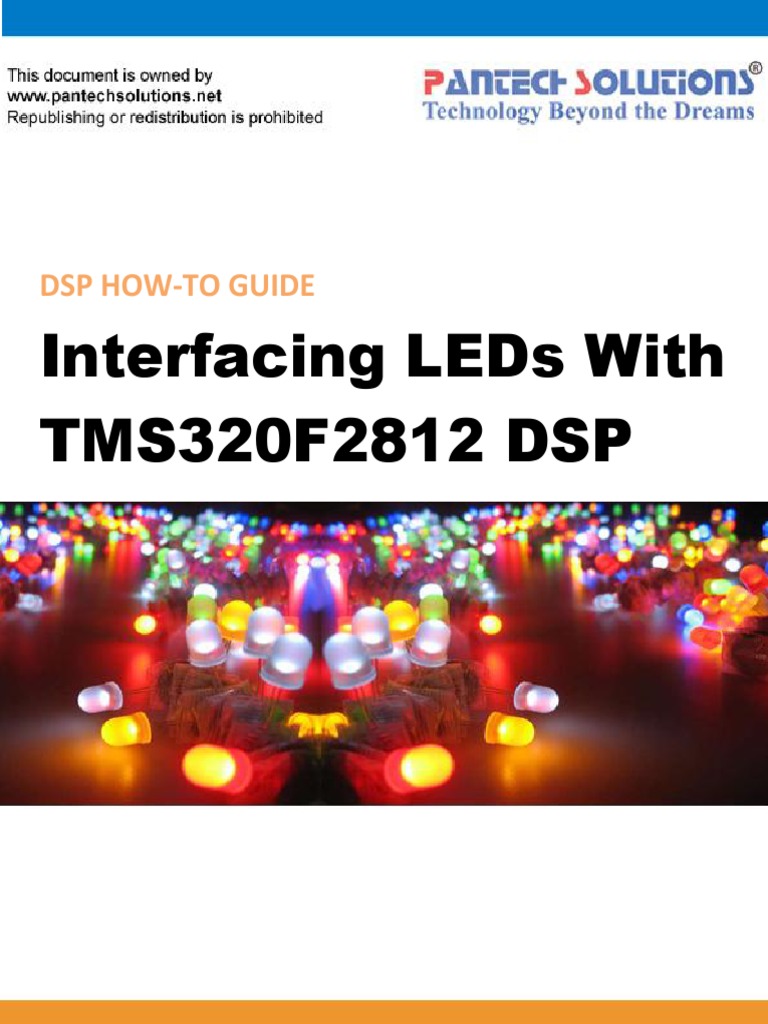 Interfacing LEDs With TMS320F2812 DSP - PD PDF | PDF | Light Emitting Diode | Electronic Circuits
