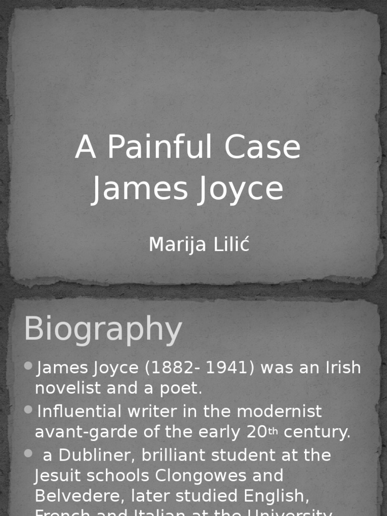 A Painful Case | PDF | James Joyce | Poetry