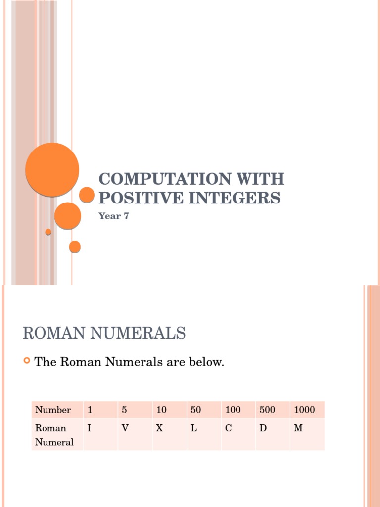 Computing With Positive Integers | PDF | Rounding | Multiplication