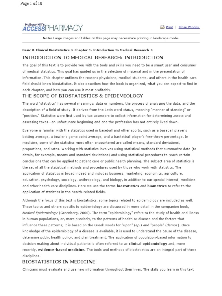 Chapter 1. Introduction To Medical Research | PDF | Evidence Based ...