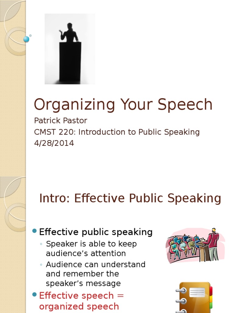 Organizing Your Speech Effectively | PDF