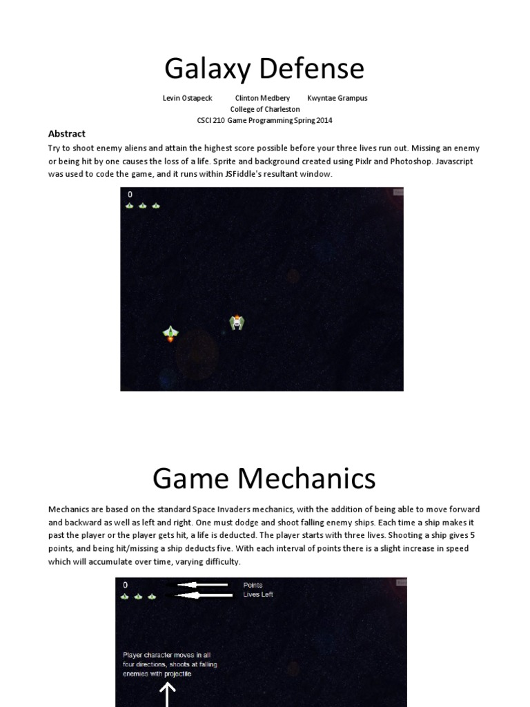 Galaxy Defense | PDF | Software Engineering | Computer Programming