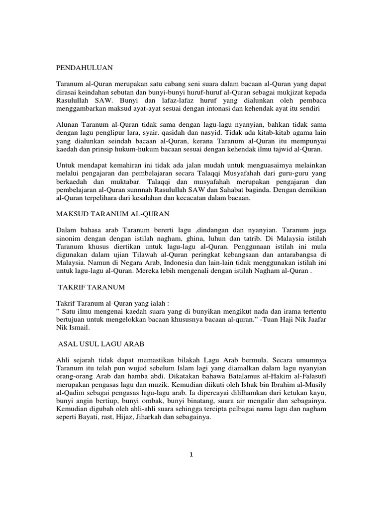 Asaimen Tarannum | PDF | Sejarah | Agama & Spiritualitas