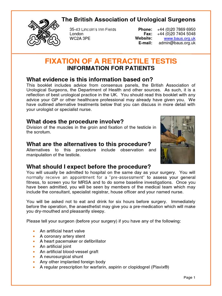 Retractile Testis PDF | PDF | Science & Mathematics