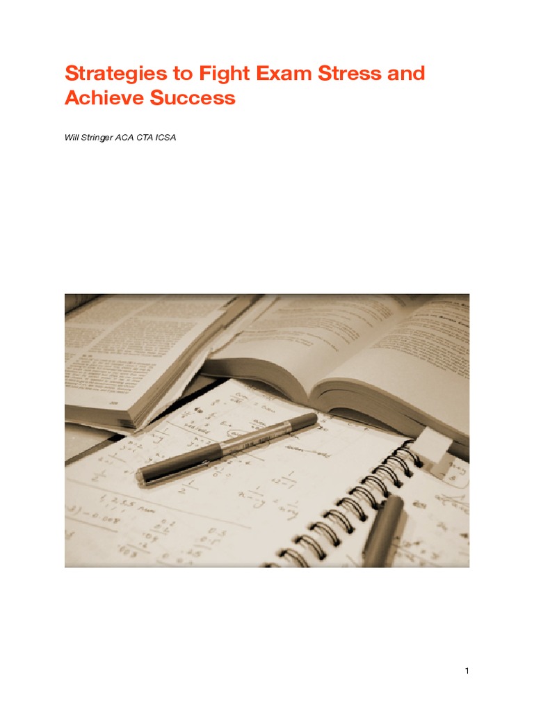 Strategies To Fight Exam Stress and Achieve Success | PDF | Test ...