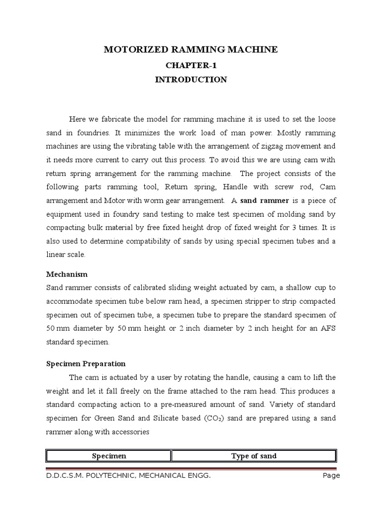 Motorized Ramming Machine | PDF | Transformer | Capacitor