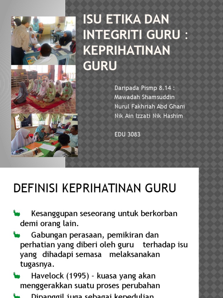 Isu Etika Dan Integriti Guru | PDF