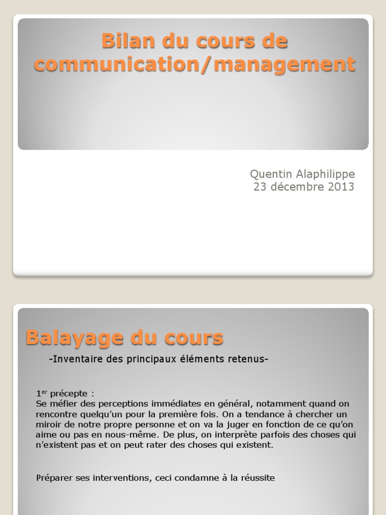 Cours de Communication PDF | PDF | la communication | Cognition