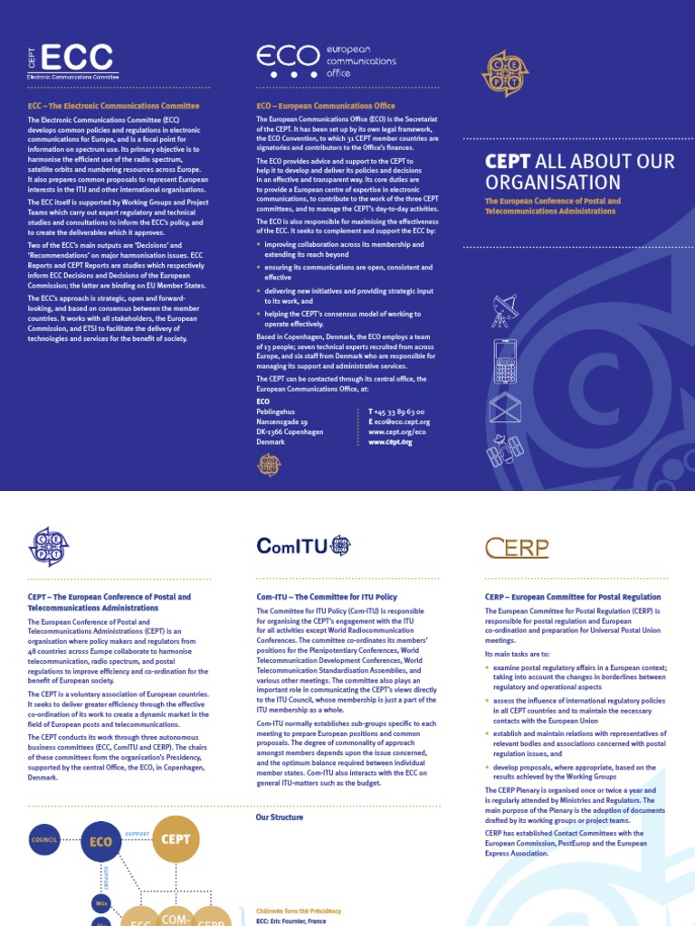 CEPT - An Overview of the Key European Organisations that Coordinate ...