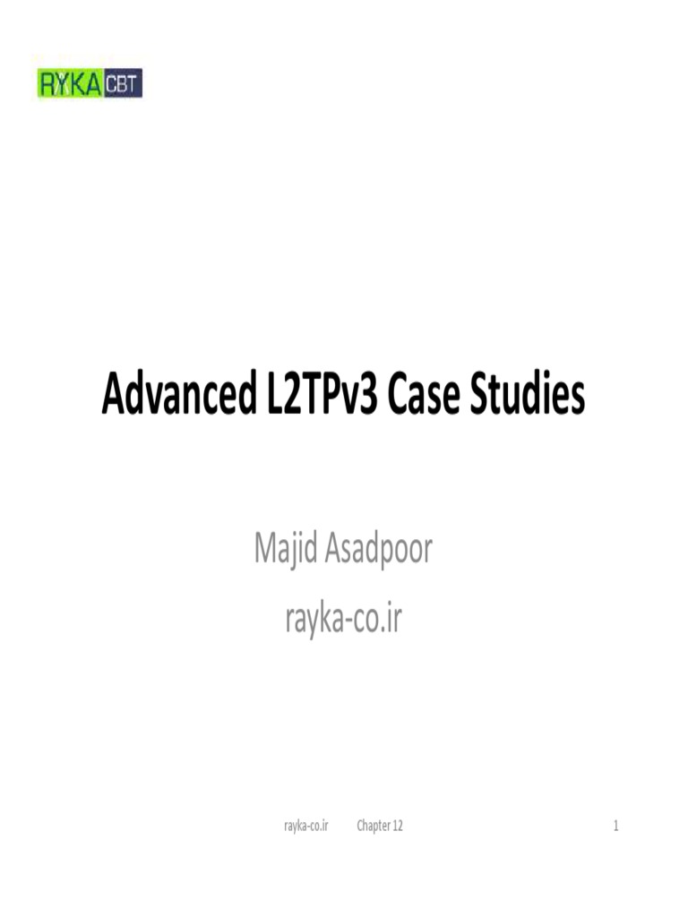 12.advanced L2TPv3 Case Studies | PDF | Asynchronous Transfer Mode | Communications Protocols