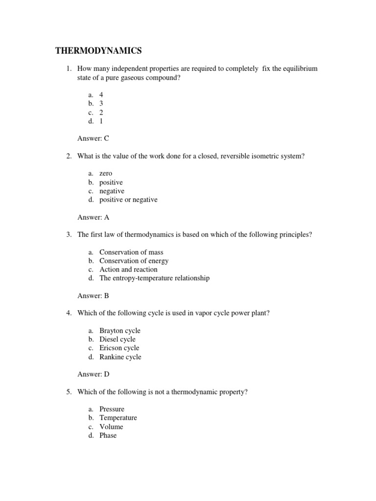 Thermodynamics 1 | PDF | Temperature | Enthalpy