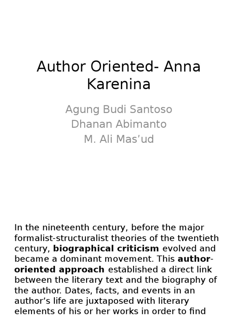 Literary-Author Oriented | PDF | Psychoanalysis | Biography