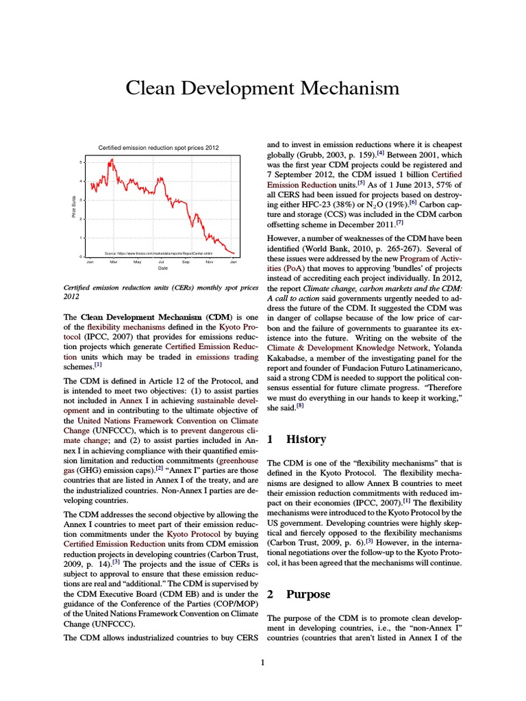 Clean Development Mechanism PDF | PDF | Clean Development Mechanism ...