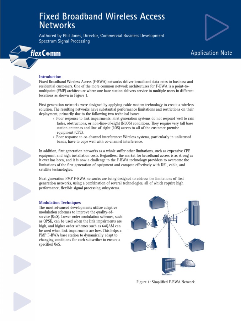 Fixed Broadband Wireless Access | PDF | Internet Access | Wireless ...