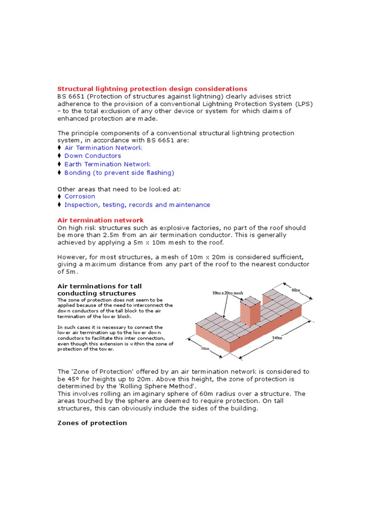 Structural Lightning Protection Design Considerations | PDF ...