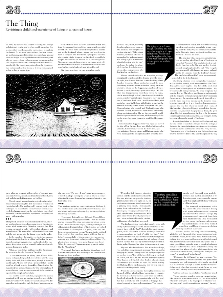 Motherland Magazine: Ghost Stories Issue - "The Thing" by Aruni Kashyap ...