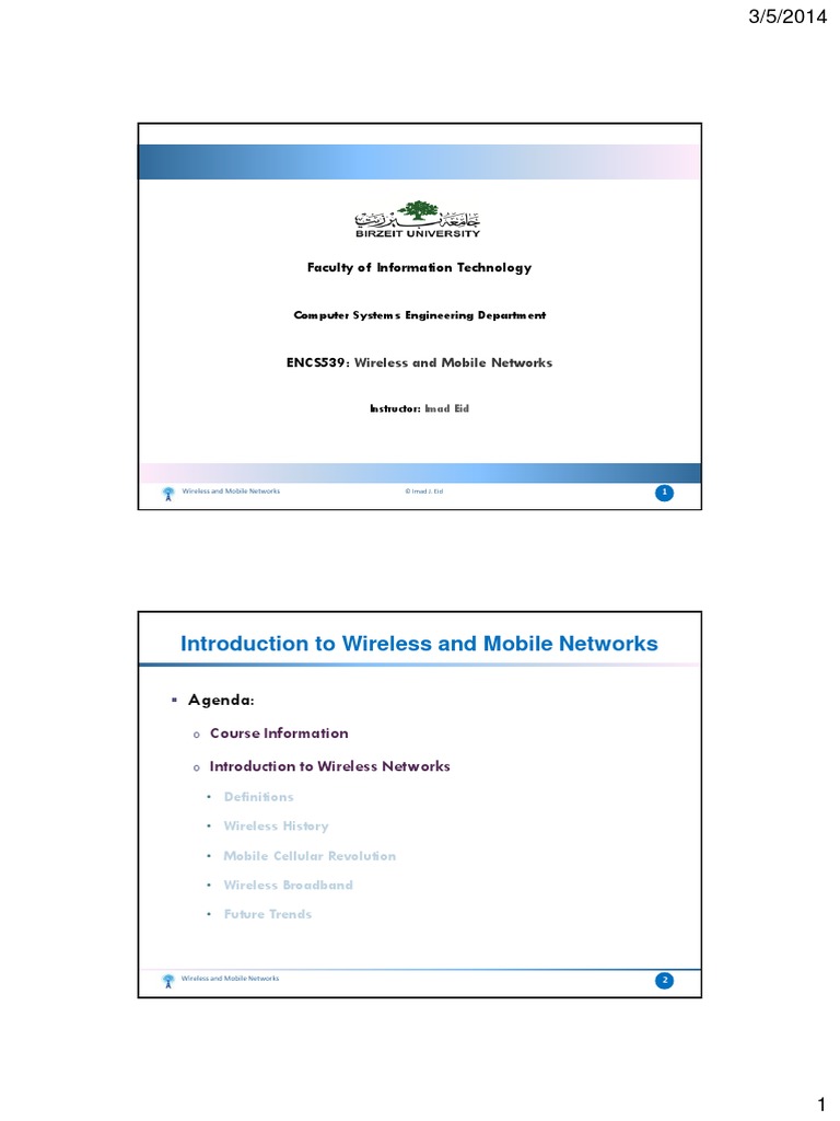 Wireless and Mobile Networks | PDF | Wireless Lan | Internet Access