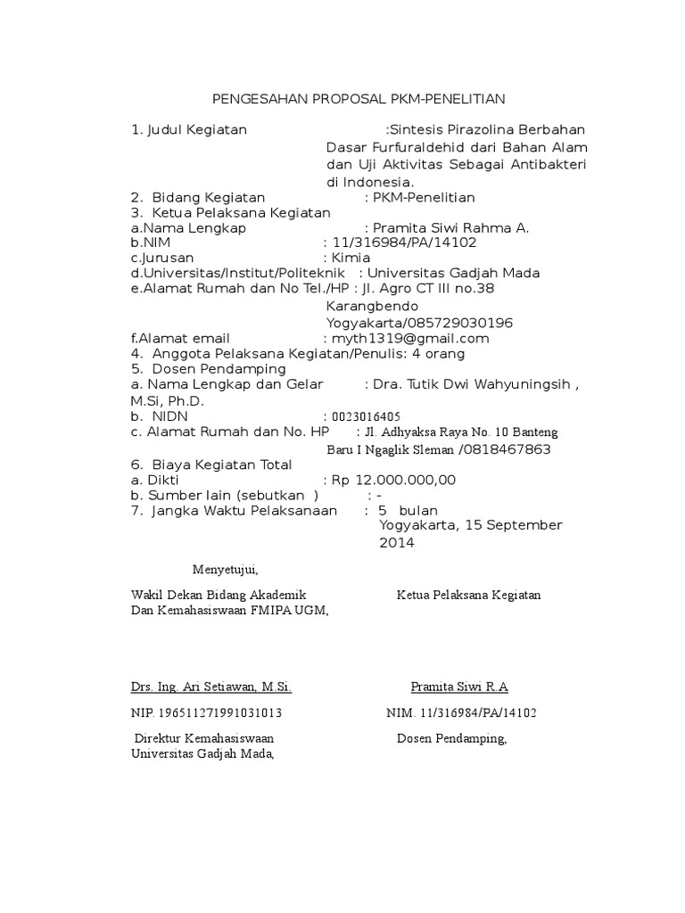 Proposal PKM Mita | PDF | Teknologi & Rekayasa
