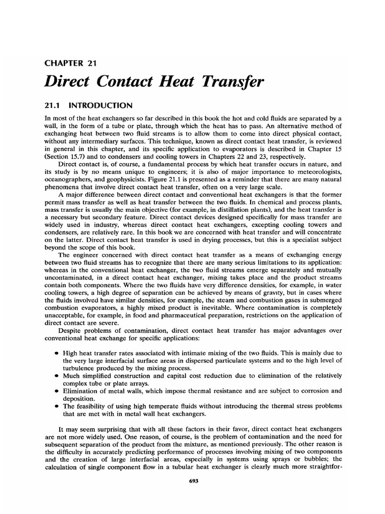 21 Direct Contact Heat Transfer PDF | PDF