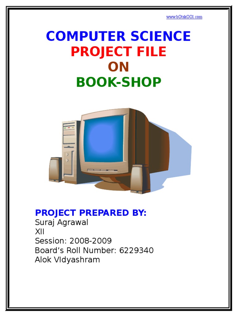 Book Shop Project File | PDF | Software Engineering | Computing