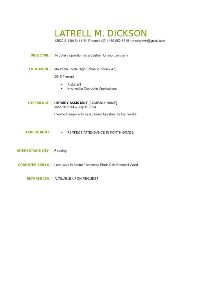 Cover Letter Resume | PDF