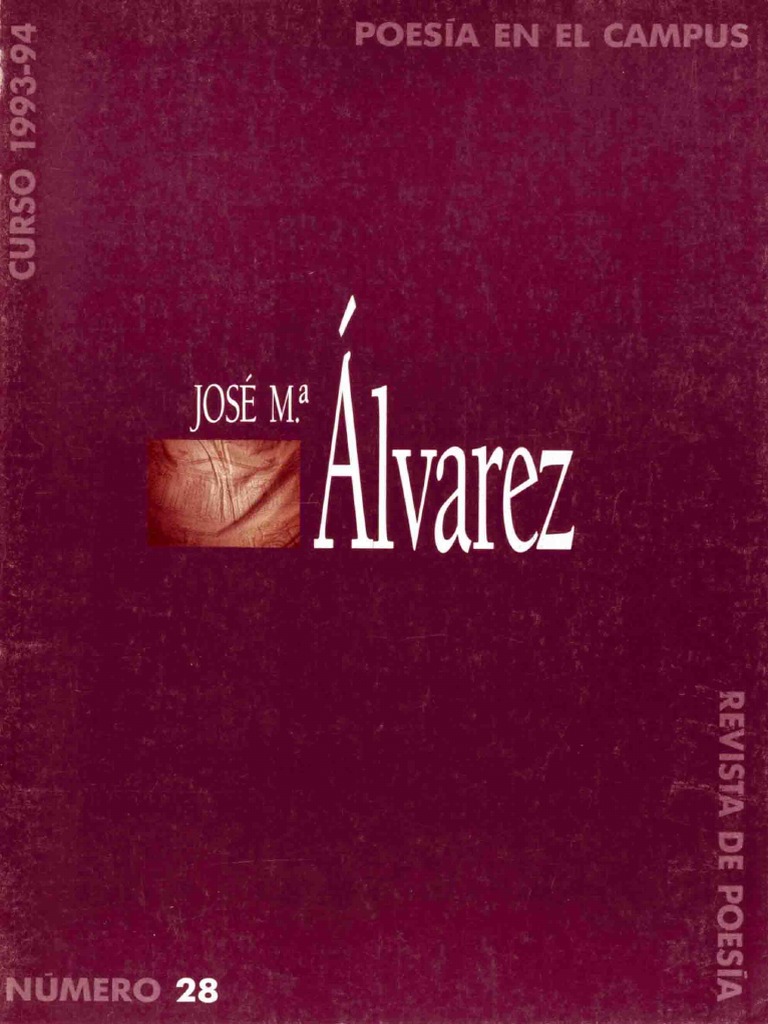 José María Álvarez: Vida y Obra | PDF | Poesía | Science