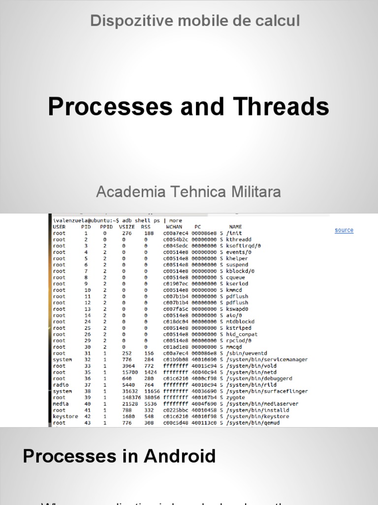 Curs5 DispMobile | PDF | Thread (Computing) | Cache (Computing)