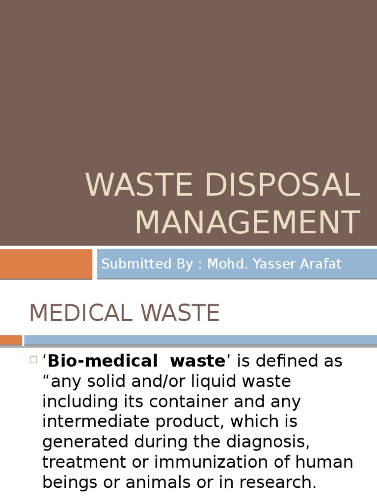 Waste Disposal | PDF | Waste Management | Incineration