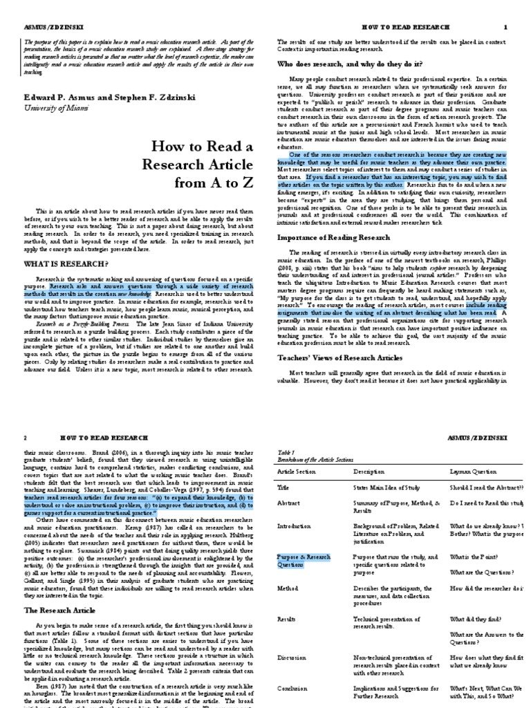 How to Read Article | Statistical Significance | Statistics