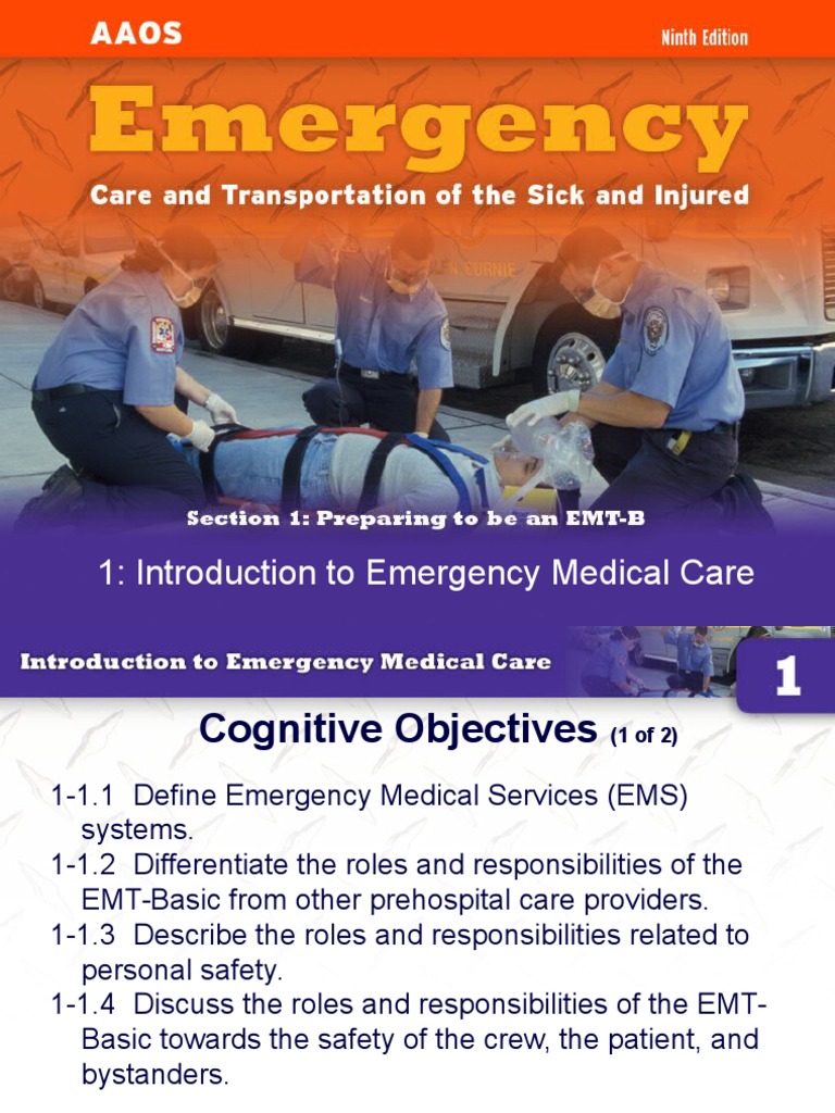 1) Introtuction To Emergency Medical Care | PDF | Emergency Medical ...