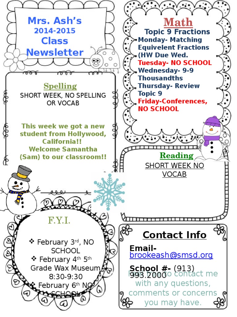 Weekly Newsletter | PDF