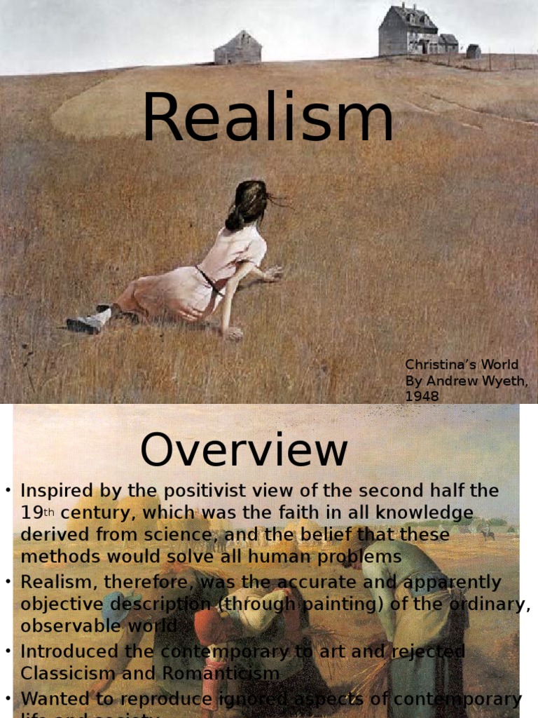 Realism: Christina's World by Andrew Wyeth, 1948 | PDF | Realism (Arts ...