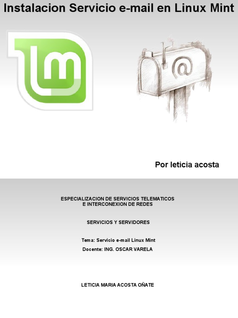 Configurar Servidor SMTP Linux Mint | PDF | Correo electrónico ...