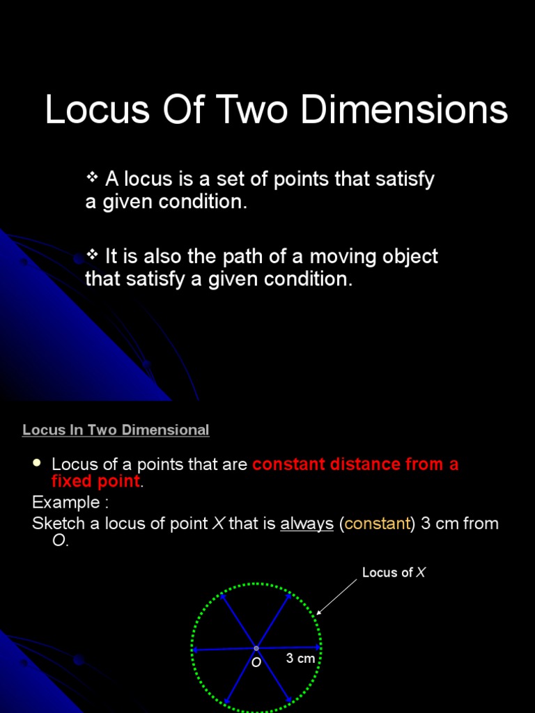 Locus of Two Dimensions | PDF