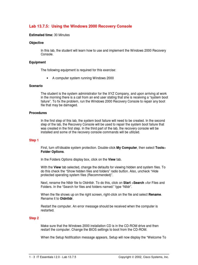 Lab 13 7 5 | PDF | Windows 2000 | Command Line Interface