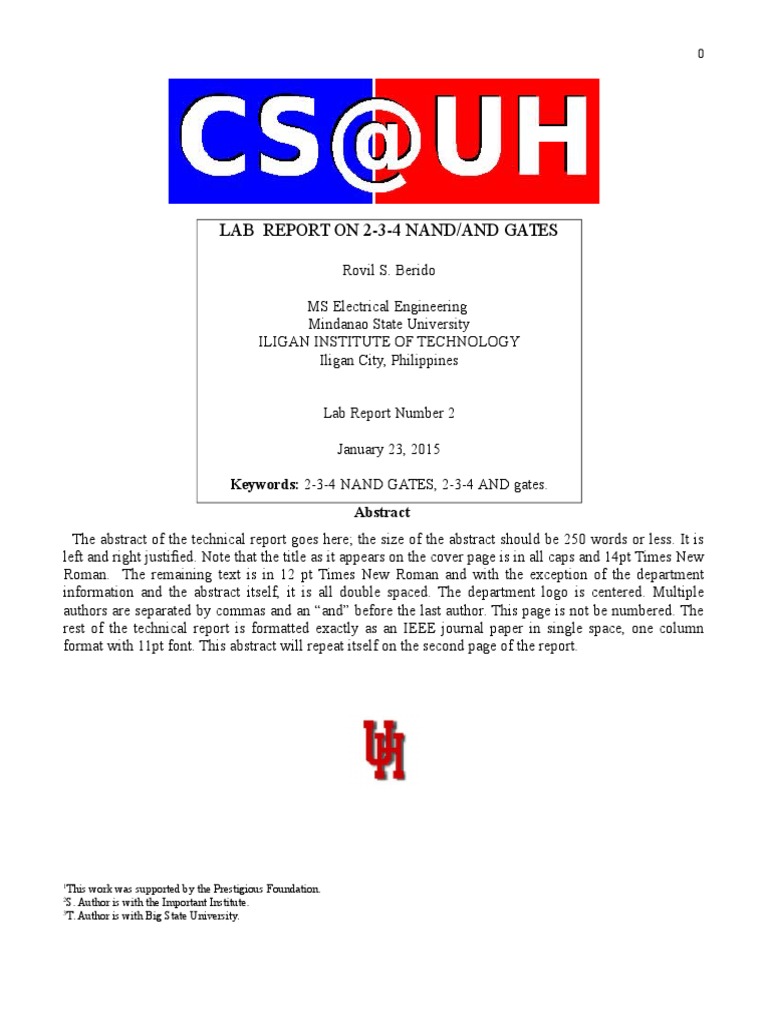 Techreport Sample | PDF | Search Engine Indexing | Times New Roman