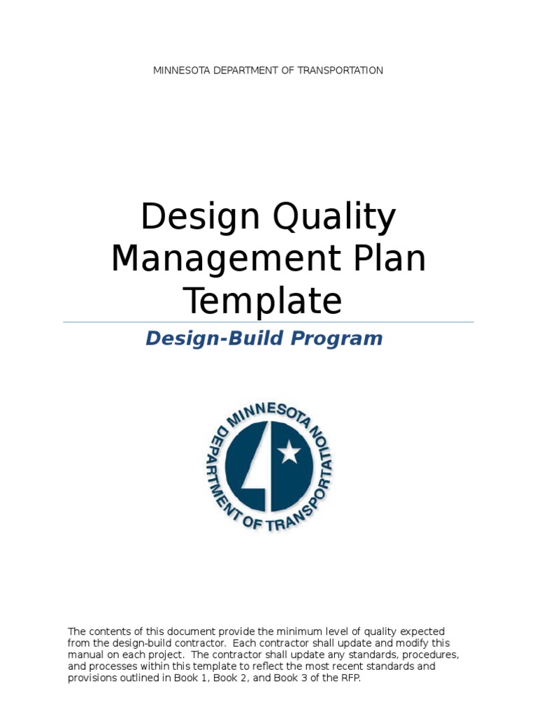 Design Quality Plan | PDF