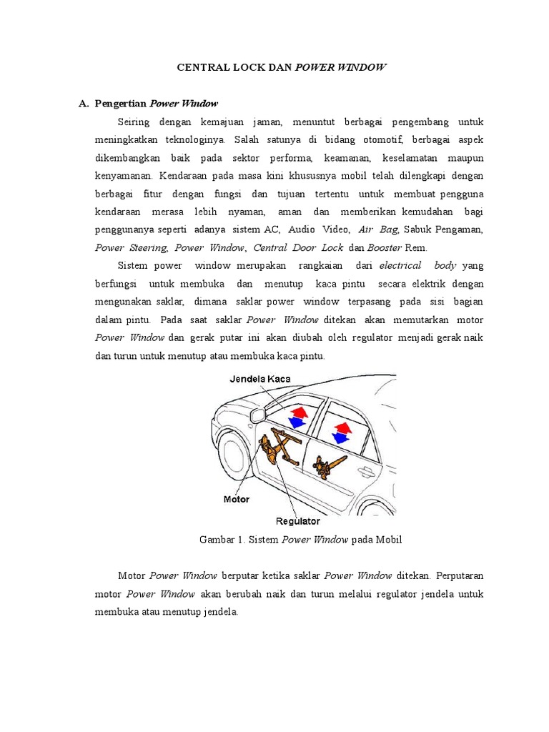 Pengembangan Power Window | PDF | Teknologi & Rekayasa